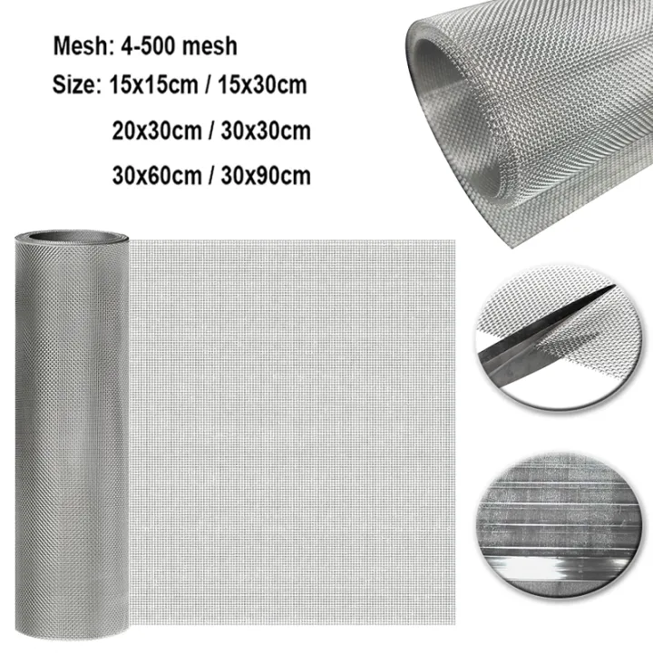 High Quality 304 Stainless Steel Woven Wire Mesh Sheet 4-400 Mesh ...