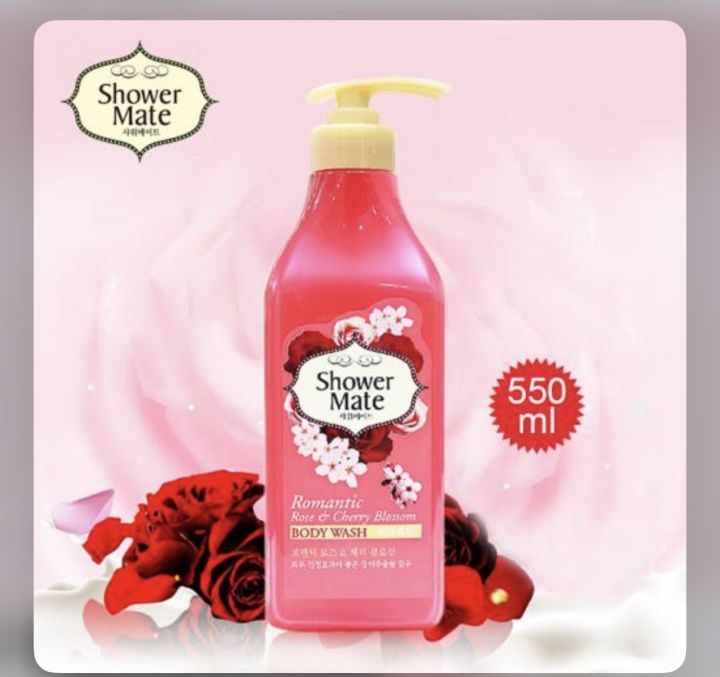 Shower Mate Plus Romantic Rose & Cherry Blossom Body Wash 550gm | Daraz ...