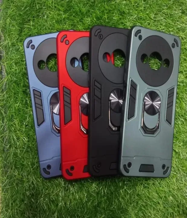 Redmi A3 Ring Armor Back Cover with Lens Protection Shockproof | Daraz.pk