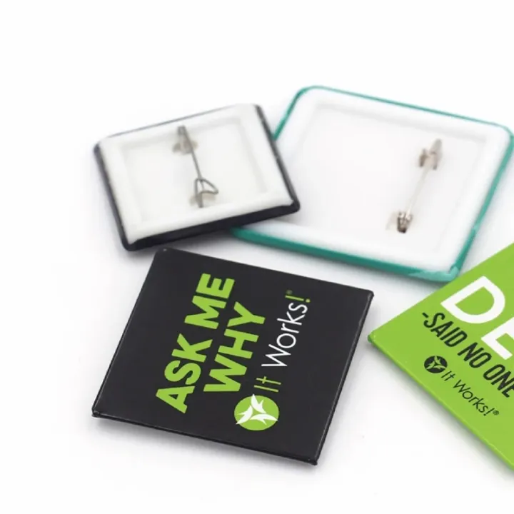 50x50mm Square Refrigerator Badge Press Machine Rotating Manual Making ...