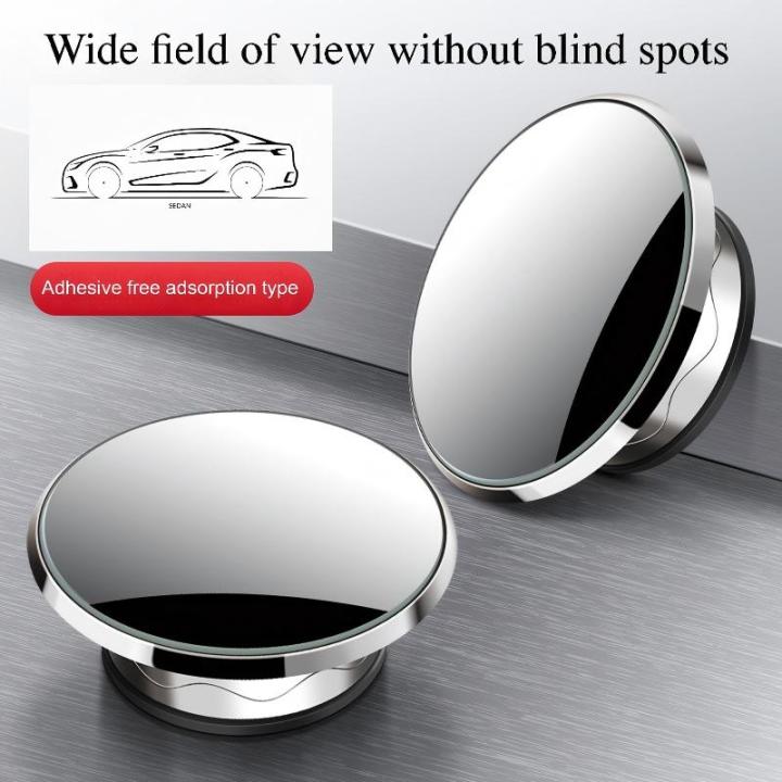 Borderless suction cup small round mirror with high-definition and ...