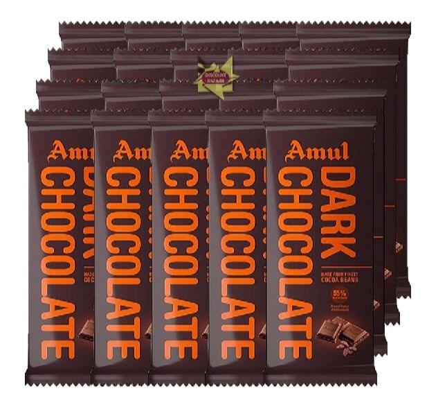 Amul Dark Chocolate (35 gm), 21 pcs= 1 box, Indian Product. | Daraz.com.bd