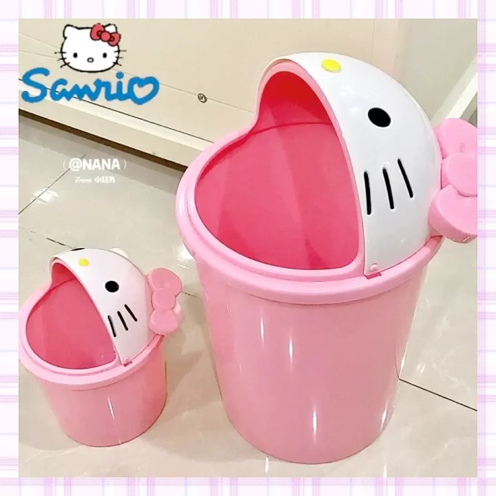 Sanrio New Hello Kitty Dustbin Trash Can Rubbish Bin Garbage Binsanrio ...