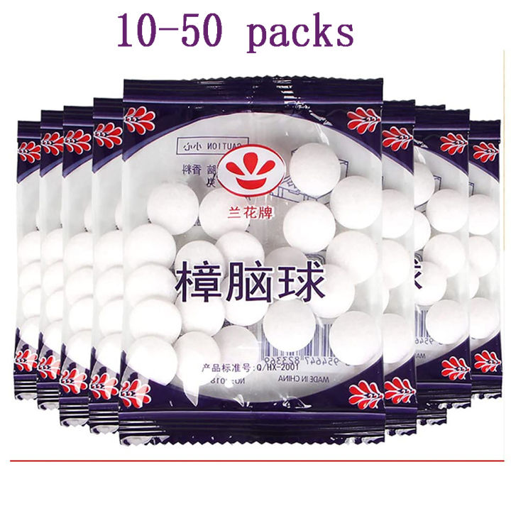 10-50 Packs Moth Ball Aromatic Traditional Insect Prevention Ball ...