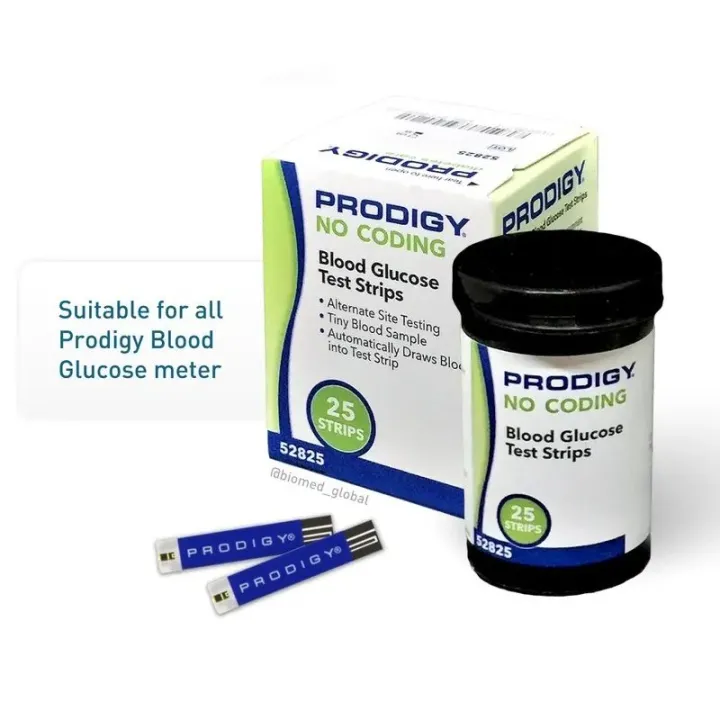 Prodigy blood glucose test Strip 25 PCS | Daraz.com.bd