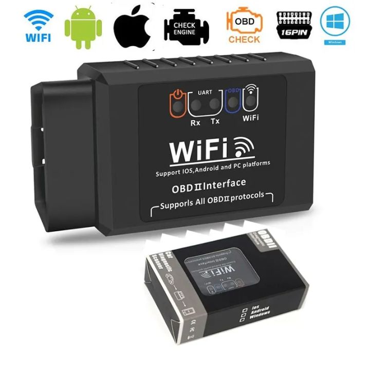 OBD2 WIFI ELM327 V 1.5 Scanner for iPhone IOS /Android Auto OBDII OBD 2 ...