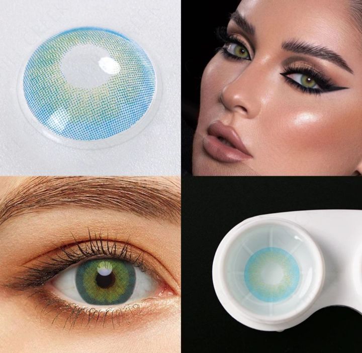 Shade: Blue, Soft Color Contact Lenses / Cosmetics Lenses / Eye Lenses ...