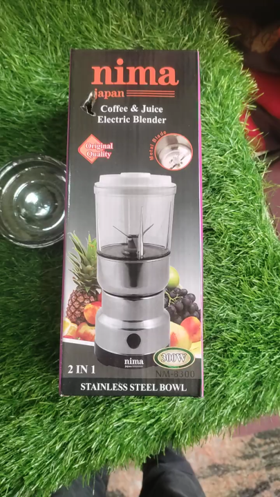 Nima Electric 2 in 1 Blender and Grinder, High Quality Heavy Duty ...