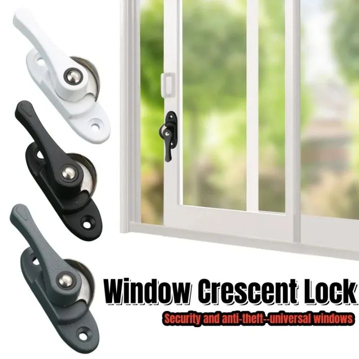 1/2PCS Aluminum Alloy Two Way Crescent Lock with Hook Door and Window ...
