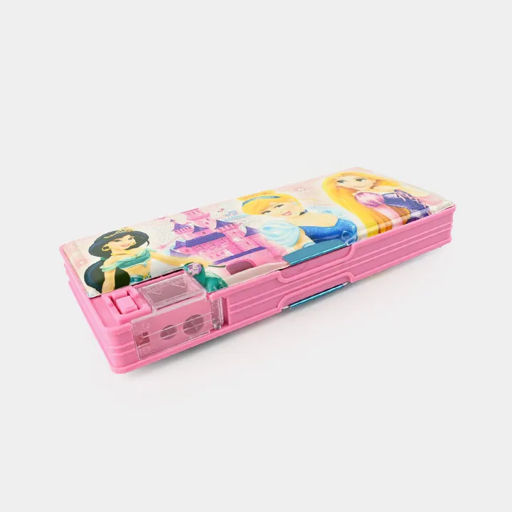 Disney Princess-themed double-sided magnetic pencil box | Daraz.pk