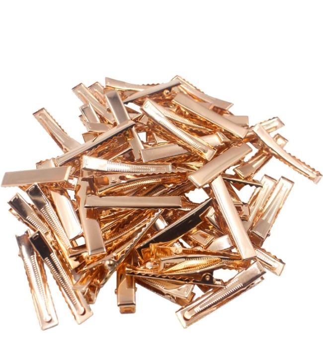 10/20 pcs Metal Alligator Hair Clips Pins Flat Top with Teeth for DIY ...