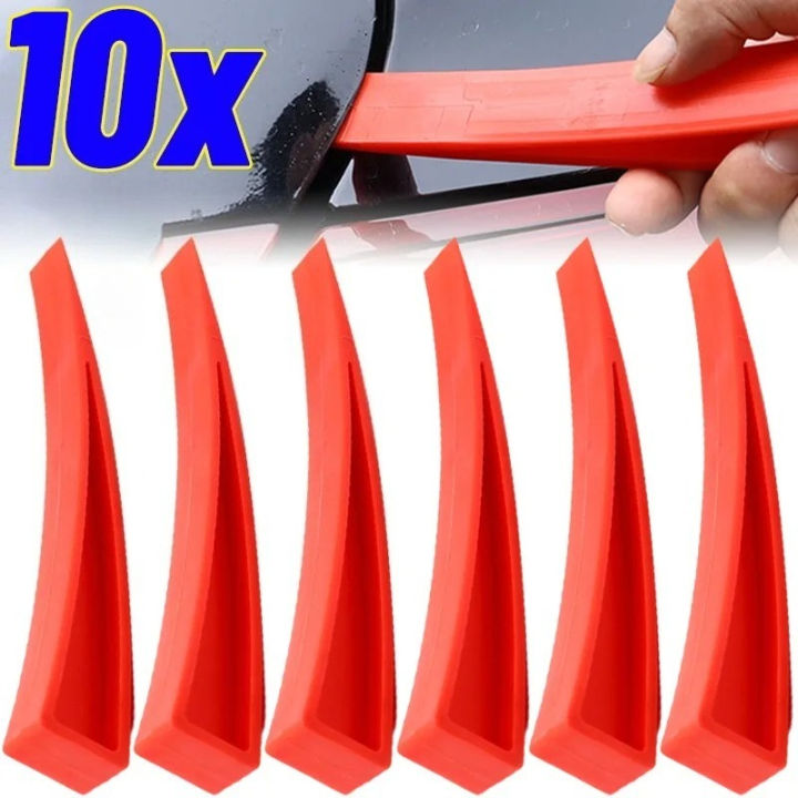 New Red Car Door Wedge Panel Paintless Dent Removal Repair Hand Tool ...