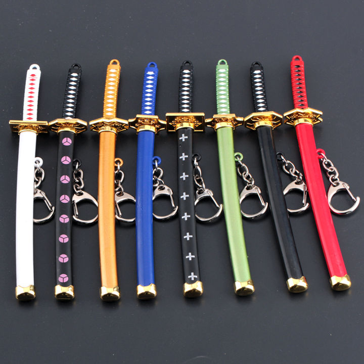 Eight Color Mini Roronoa Zoro Sword Keychain For Men Buckle Toolholder ...