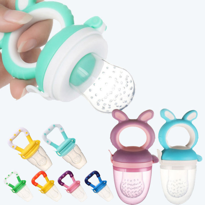 Baby Silicone Baby Fruit Feeder Food Supplement Pacifier Molar Stick ...