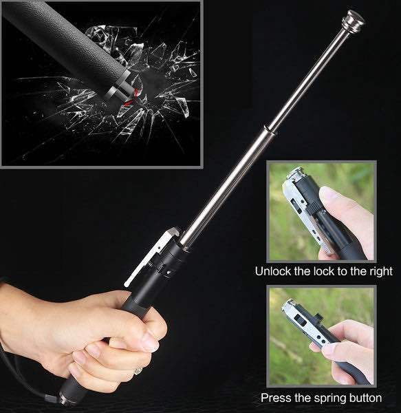 Automatic Spring Self-defense Telescopic Sticks 26inch Baton | Daraz.pk