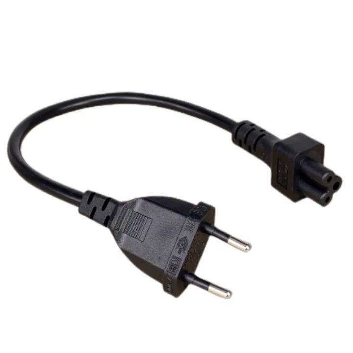 2pin Male Plug to IEC 320 C5 Adapter Cable For Notebook Power Supply,EU ...