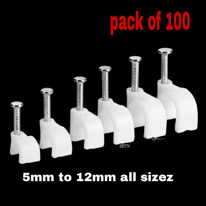 Cable clip with nail, wire clip, cable holder, nail cable clip ...