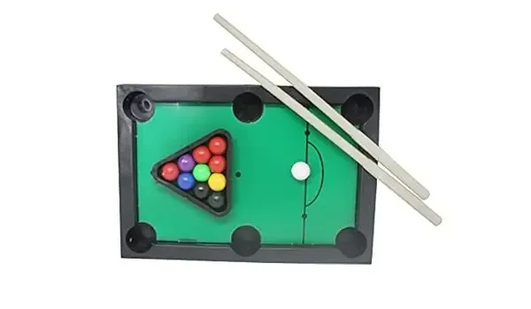 Mini snooker for kids made of plastic 7x9cm | Daraz.pk