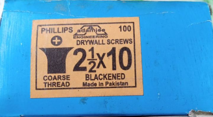 ADAMJEE BUGLE HEAD DRYWALL SCREWS BLACK SCREW FURNITURE SCREW WOOD ...