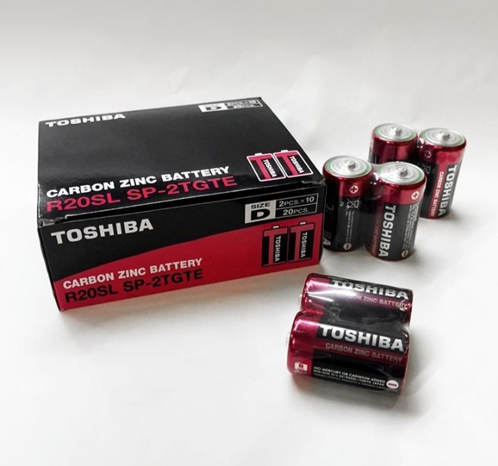 D size cell toshiba Pack of 2 and 4 and 20 pieces Orignal TOSHIBA D ...