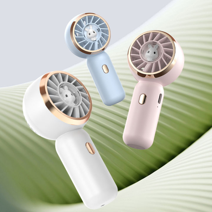 Mini Portable Fan 3 color Cute Handheld Fan Battery Operated ...