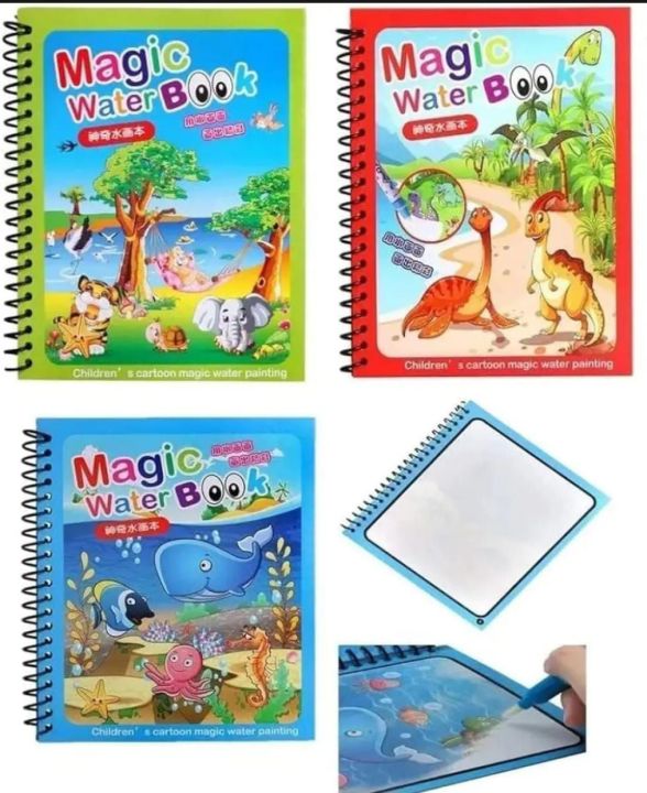 Magic Water Book Painting Drawing Coloring Board Book Doodle & Pen ...