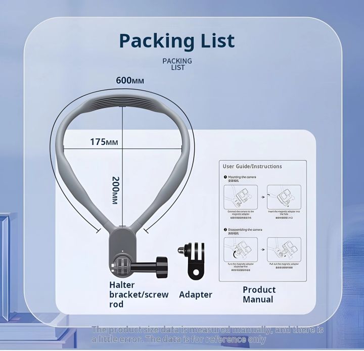 Silicone Neck Mount Soft for Gopro Hero 13 12 11 10 9 8 DJI OSMO Action ...