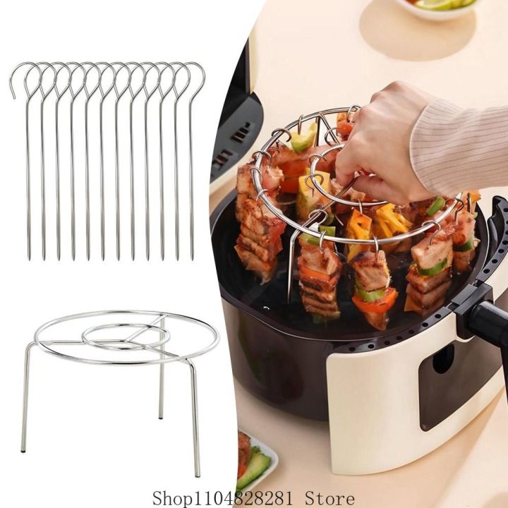 Durable Stainless Steel Air Fryer Grill Round Barbecue Grill with ...
