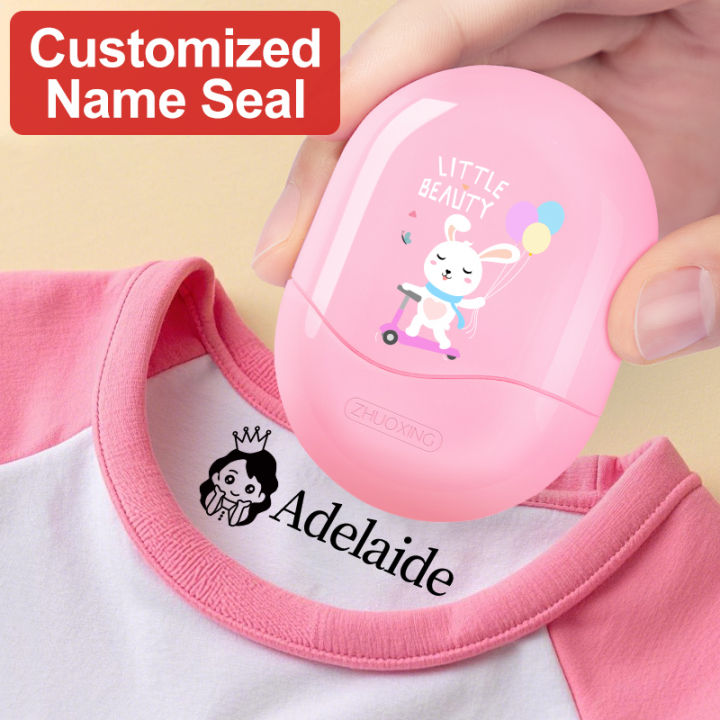 Personalized Student Name Stamp - Custom Waterproof Seal with Non ...