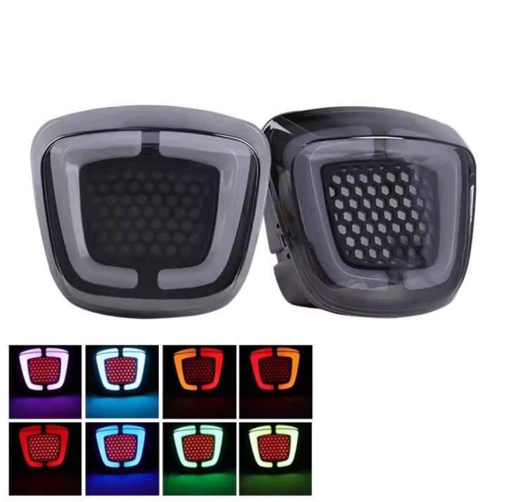 Motorcycles Bike Fancy Tail Back Light 10 Colors DRL Lightning Effects ...