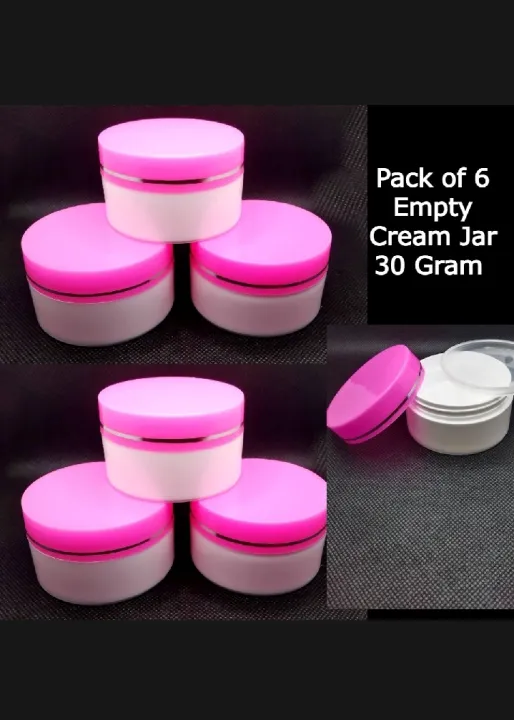 Empty Cream Containera 30g Pot Cream Jar Refillable Plastic Cosmetic ...