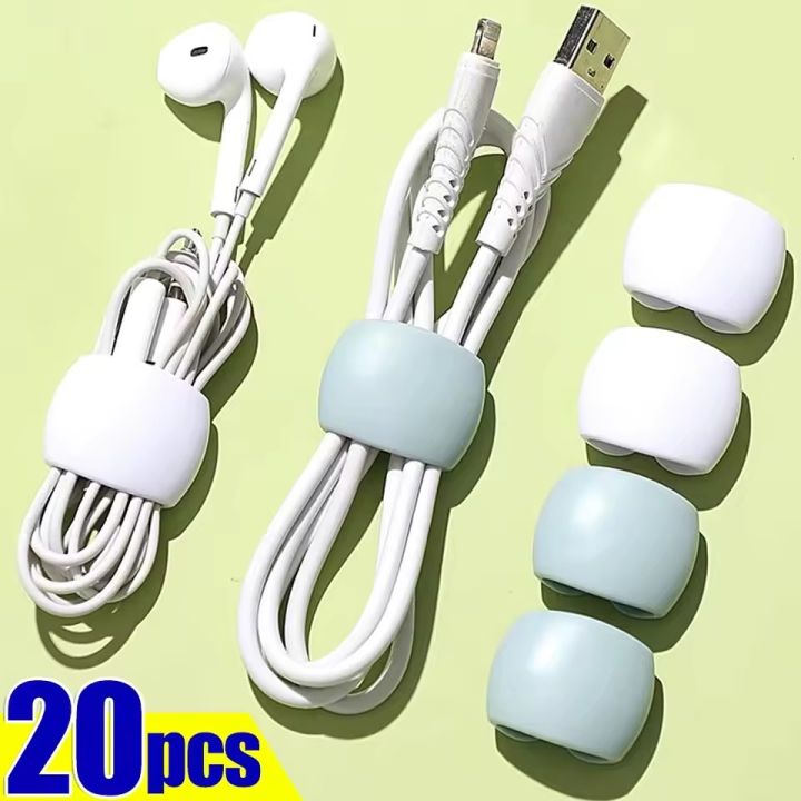 Charge Cable Protectors Earphone Holder Cord Clip Data Line Storage ...