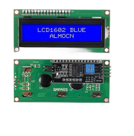 1602 16×2 LCD Display Screen Module without Interface Adapter I2C in ...