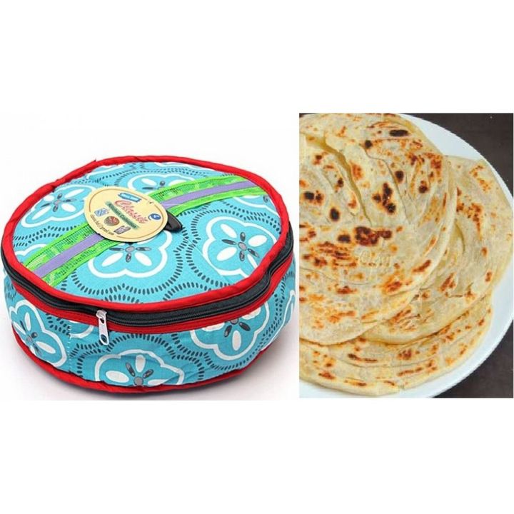 Insulated Roti & Chapati Warmer Pouch – Fabric Round Food Cover & Hot ...
