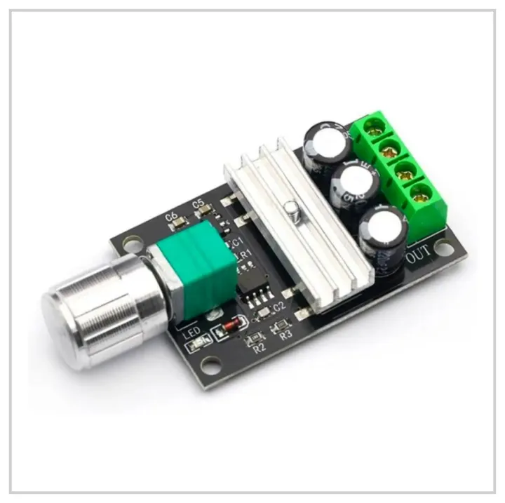 DC Motor Speed Controller 6-28V 3A PWM Motor Variable Speed Controller | Daraz.lk
