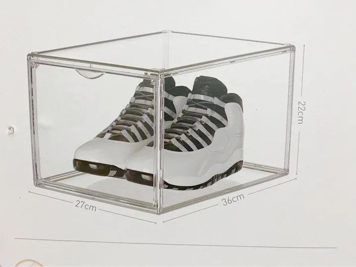 Clear Shoe Box – 360° Clear Plastic Stackable Sneaker Storage Organizer ...