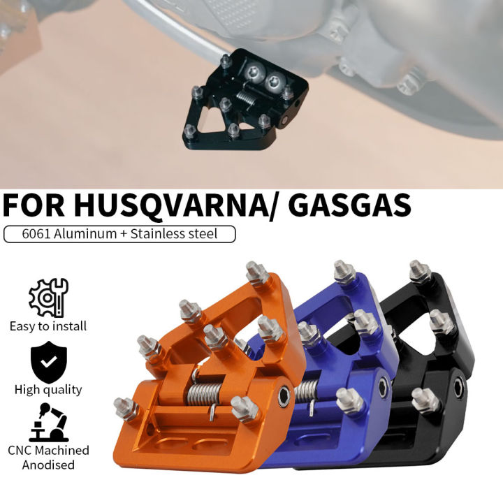 Motorcycle Rear Folding Brake Pedal Step Tip Plate For KTM XC XC-F XC-W SX SX-F EXC EXC-F 125 ...