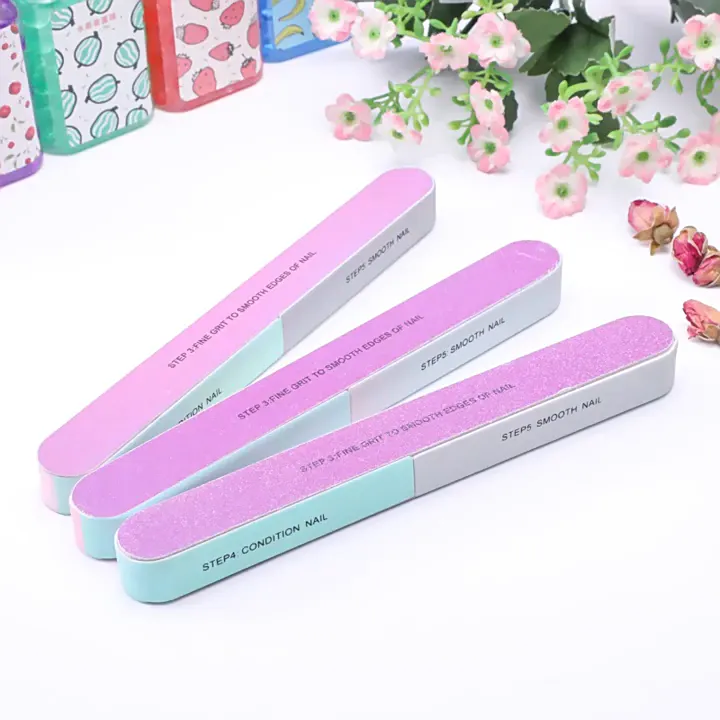 Nail scrub and shine tool,7-Sided Nail Buffer & Polishing File ...