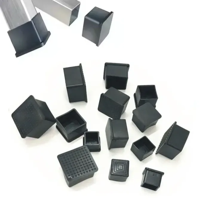 4-16Pcs Non-Slip Chair Leg Caps Rubber Square Floor Table Foot Cover ...