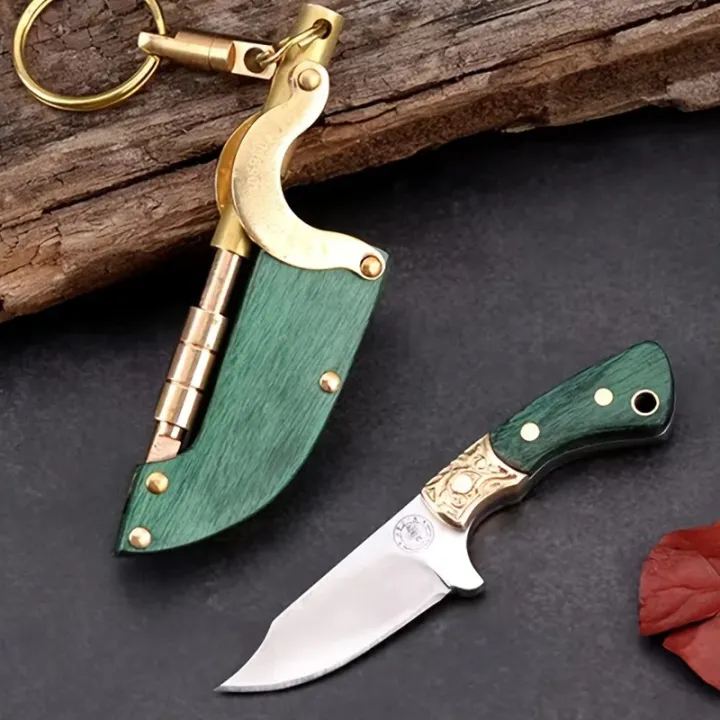 Wood-grain Handle Meat Knife Household Stainless Steel Small Pointed ...