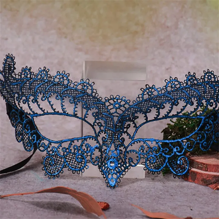 Lace Mask Ball Mask Mysterious Elegant Hollow Ladies Half Face Eye Mask ...
