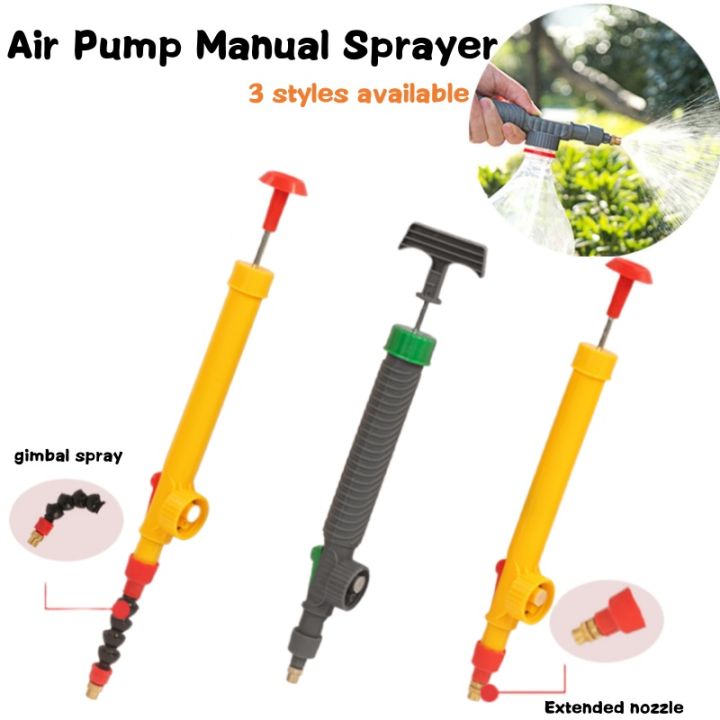 handheld pump sprayer High Pressure Air Pump Manual Sprayer Adjustable ...
