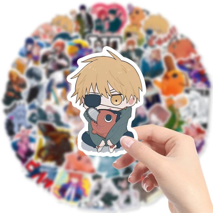 10/30/50pcs Pochita Chainsaw Man Stickers Cool Denji Makima Sticker ...