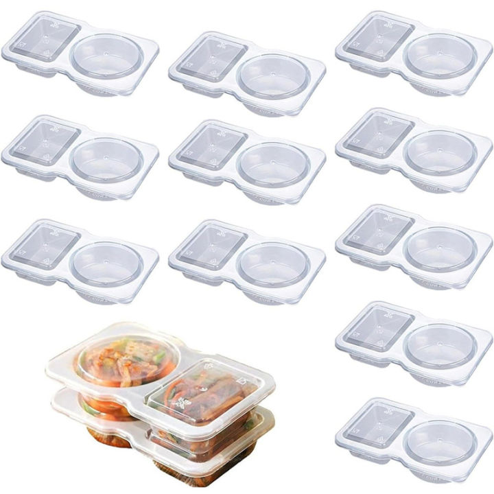 Disposable one-piece picnic barbecue sauce box, small seasoning cup ...