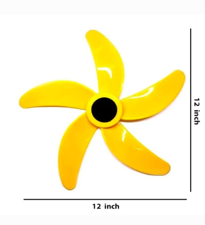 12 inch 5 Blade Fan (Wing) Propeller Plastic for 12V DC Motor | Daraz.pk
