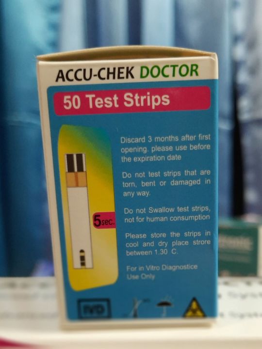 Accu Chek Doctor 50pc Test Strips for Glucose Meter | Daraz.com.bd