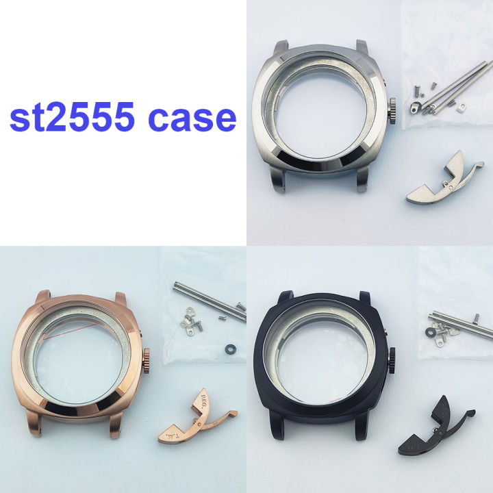 45mm Watch Case st2555 Case Crown Protector Stainless Steel Case ...