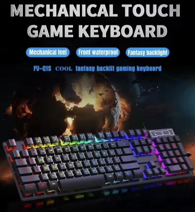 T-Wolf Wired RGB Gaming Keyboard T20 | Daraz.com.bd