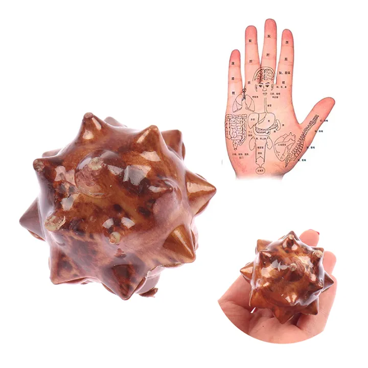 1 Pair Hand Massage Ball Palm Acupuncture Point Palm Massage Ball ...