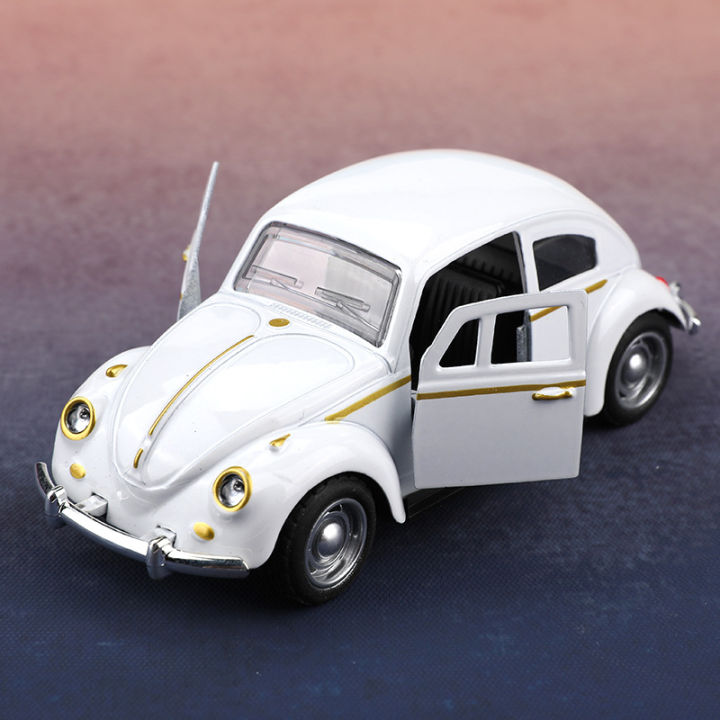 1:38 Simulation alloy retro pull-back car classic car model simulation ...